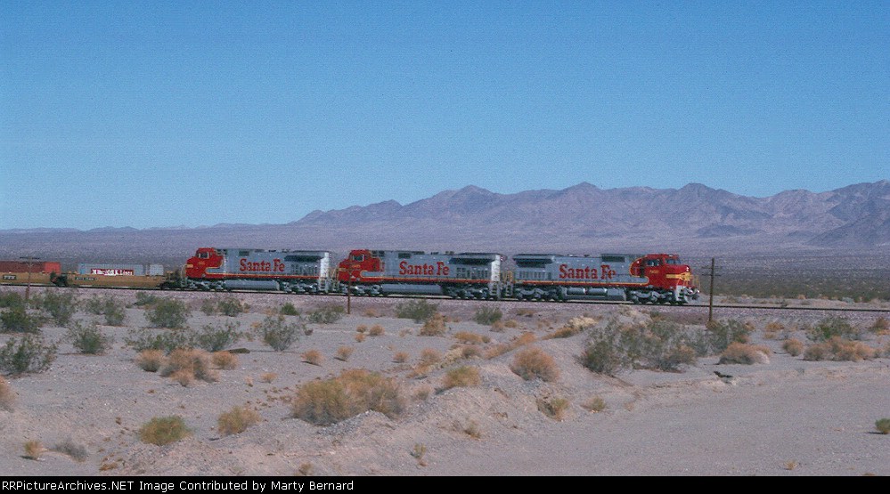 Warbonnets Speed Eastbound in the Desert